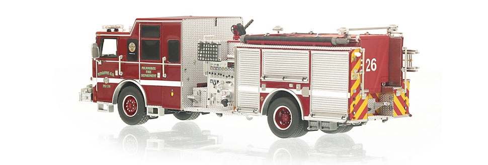 Fire Replicas Milwaukee Fire Department Engine 26 Scale Model