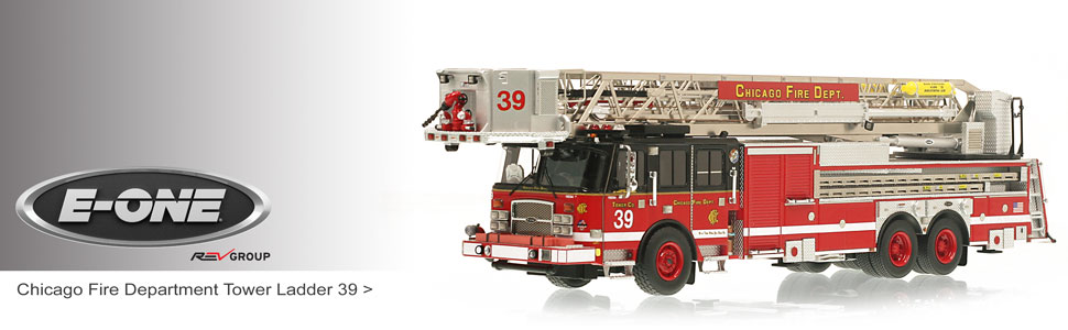 E-One museum grade fire truck scale models by Fire Replicas